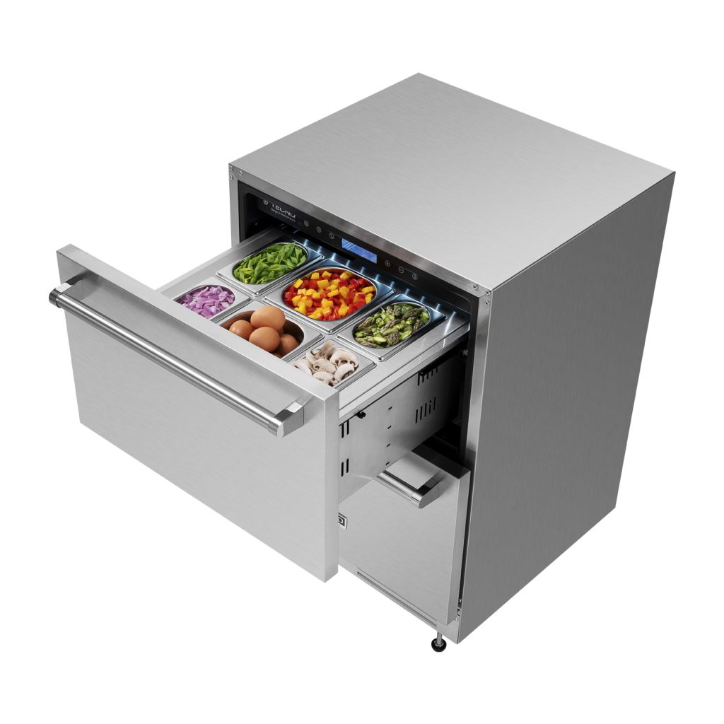 Gaveta Refrigerada TECNO Professional 135L Inox – Espaço Gourmet