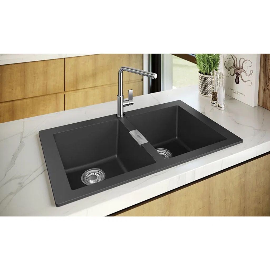 Cuba FRANKE Sirius S2D 620 86cm Preta – Espaço Gourmet